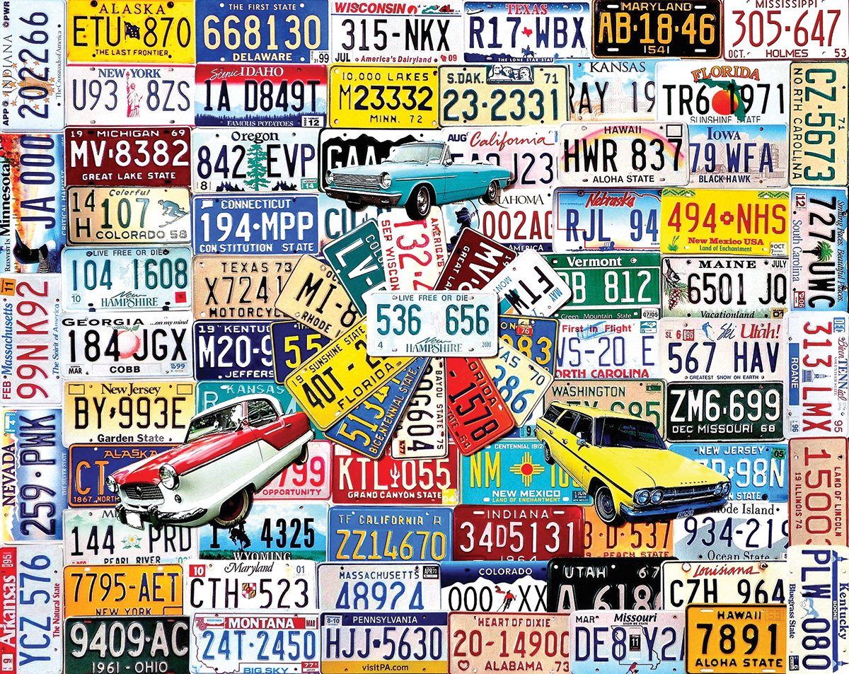 License Plates 1000pc ⋆ Time Machine Hobby