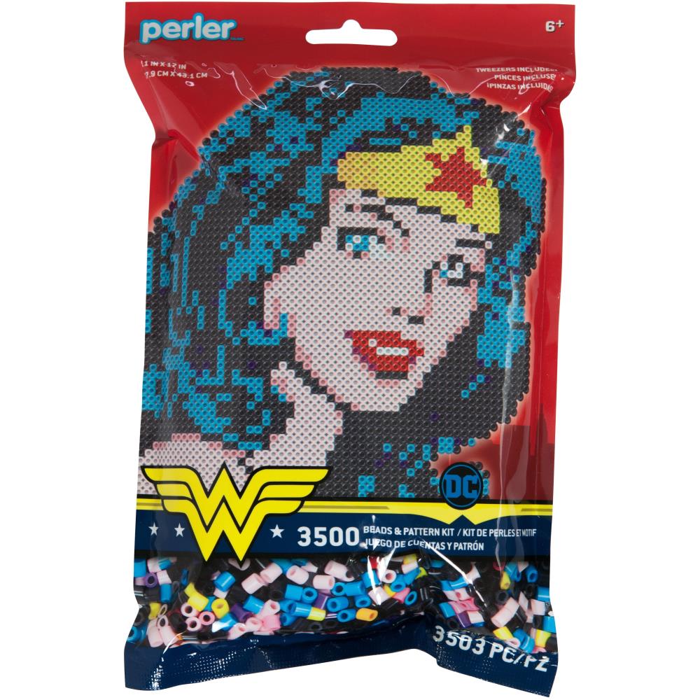 Perler Wonder Woman Pattern Bag ⋆ Time Machine Hobby