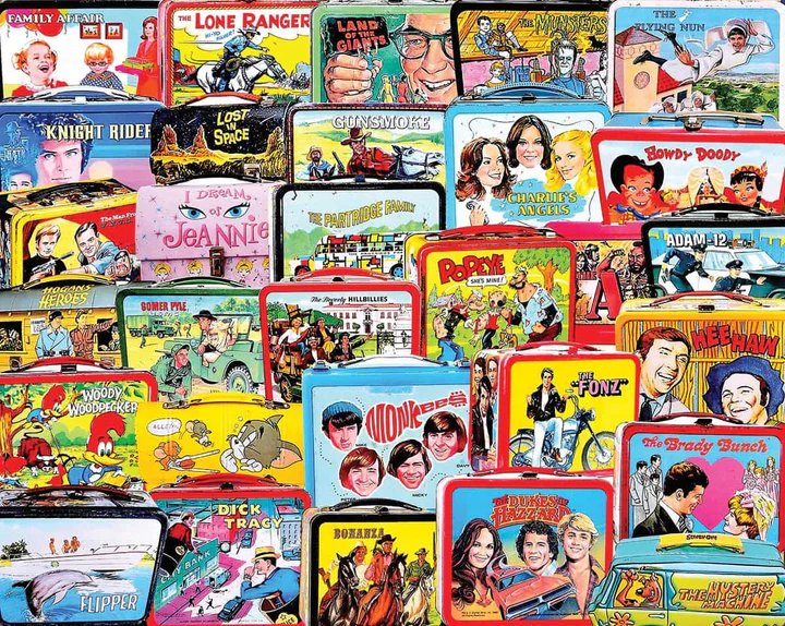 TV Lunch Boxes 1000pc ⋆ Time Machine Hobby