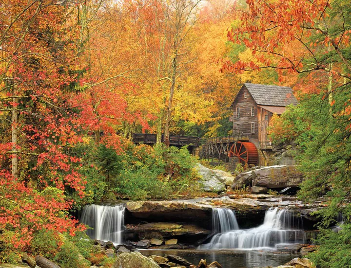 Old Grist Mill 1000 pc ⋆ Time Machine Hobby