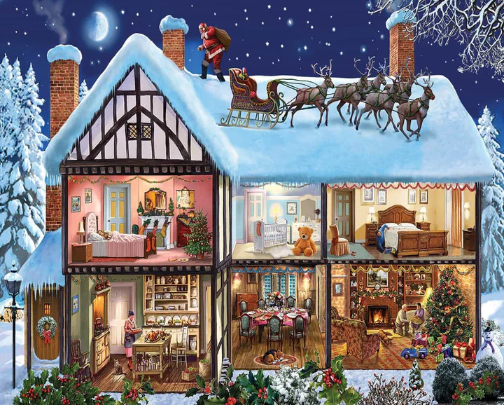 Christmas House 1000pc ⋆ Time Machine Hobby