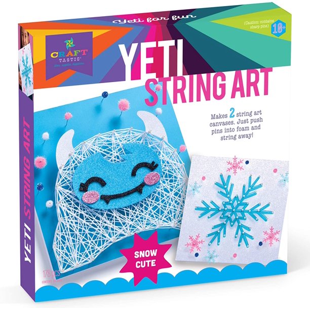 Craft-Tastic Yeti String Art ⋆ Time Machine Hobby