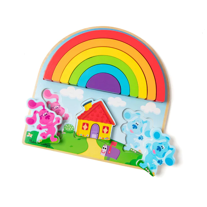 Blue Clues Rainbow Stacking Puzzle ⋆ Time Machine Hobby