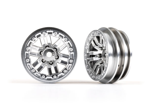 Wheels, 1" satin chrome ⋆ Time Machine Hobby