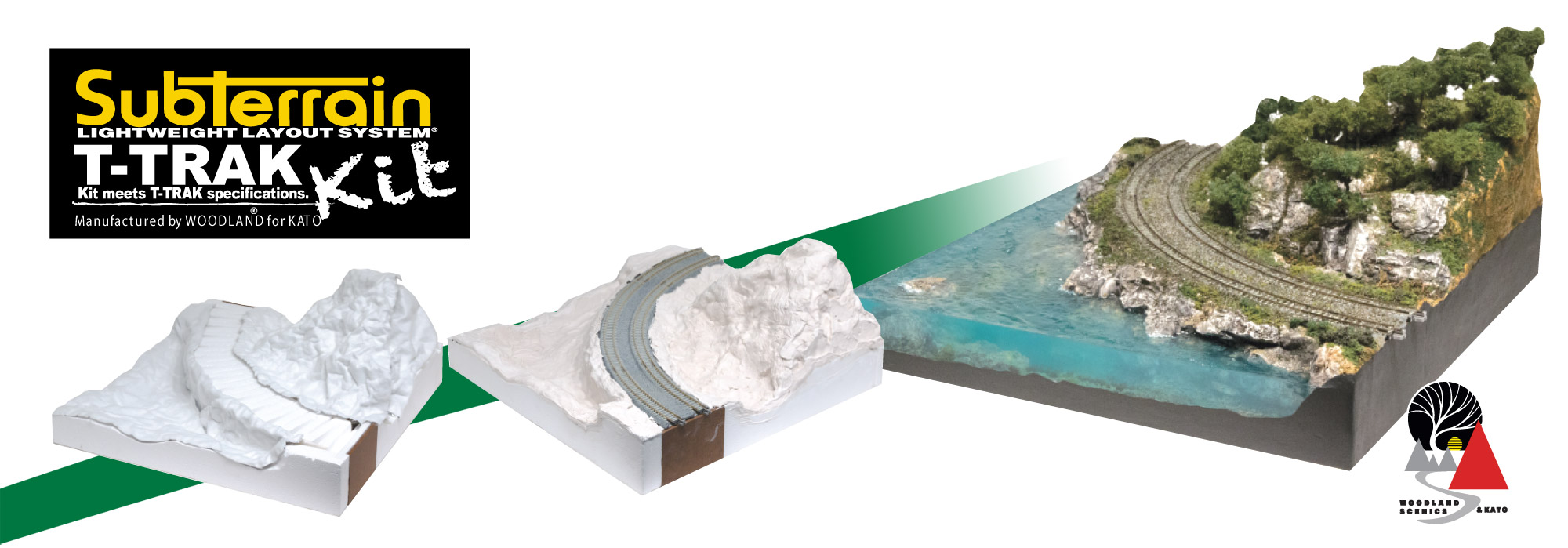 N SubTerrain Lt T-Trak Corner ⋆ Time Machine Hobby