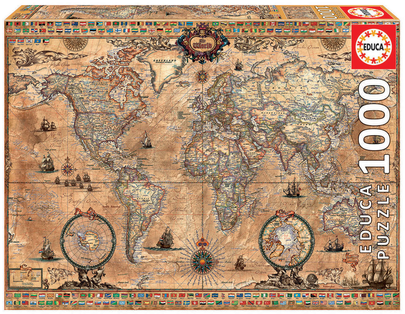 1000pc Antique Map ⋆ Time Machine Hobby