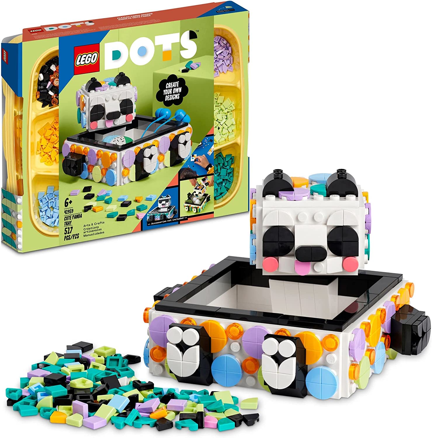 41959 Cute Panda Tray ⋆ Time Machine Hobby