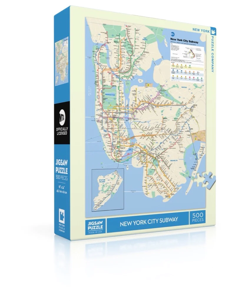 New York Subway Map 500pc ⋆ Time Machine Hobby