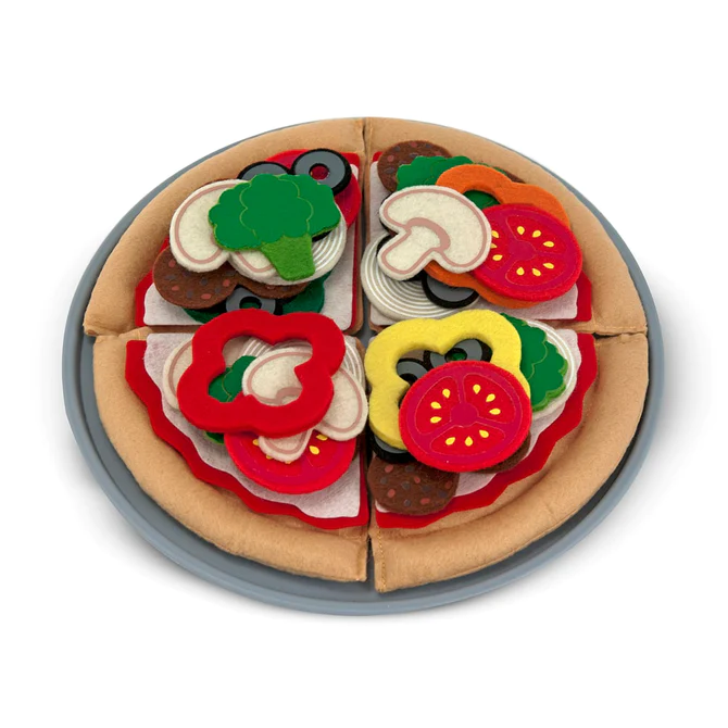 FELT FOOD PIZZA SET ⋆ Time Machine Hobby
