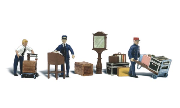 HO Depot Workers & Accessories ⋆ Time Machine Hobby