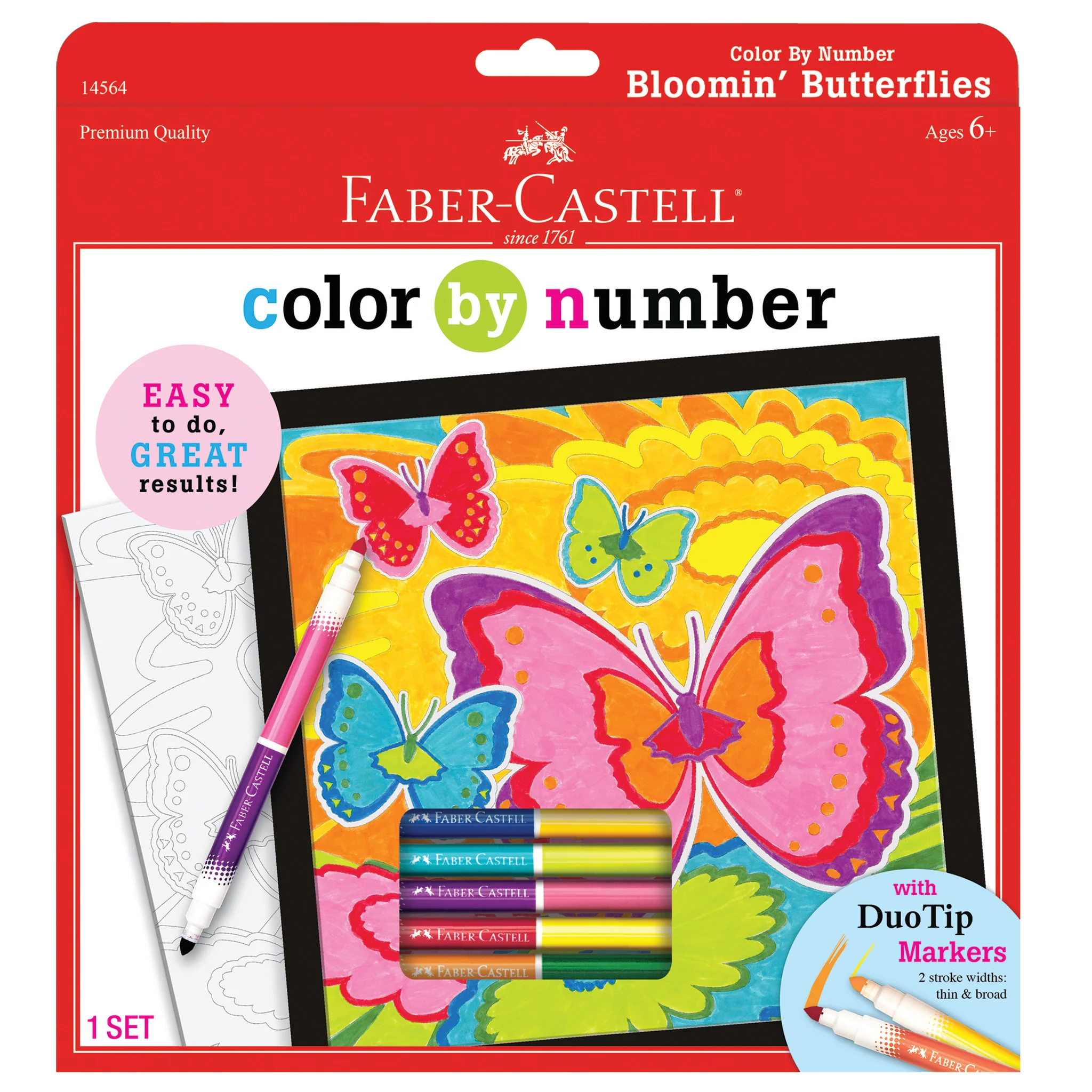 Color By Number Blooming Butterflies ⋆ Time Machine Hobby