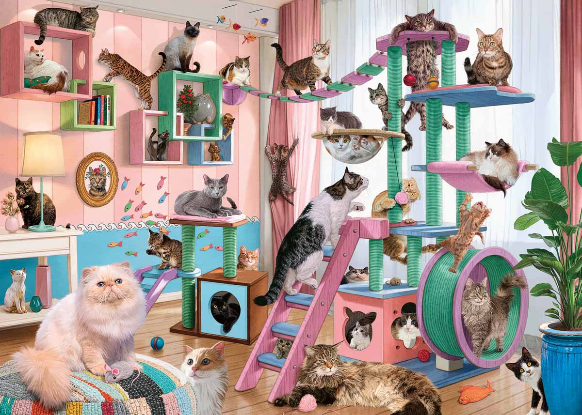 Cat Tree Heaven 1000pc ⋆ Time Machine Hobby