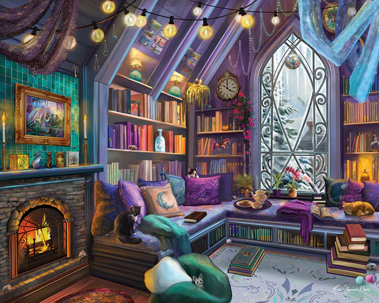 Book Nook 1000pc ⋆ Time Machine Hobby
