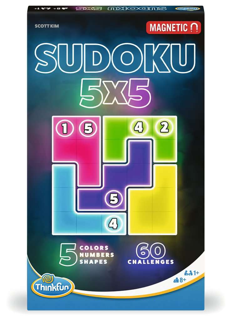 Sudoku 5x5 Magnetic Travel Puzzle Game ⋆ Time Machine Hobby