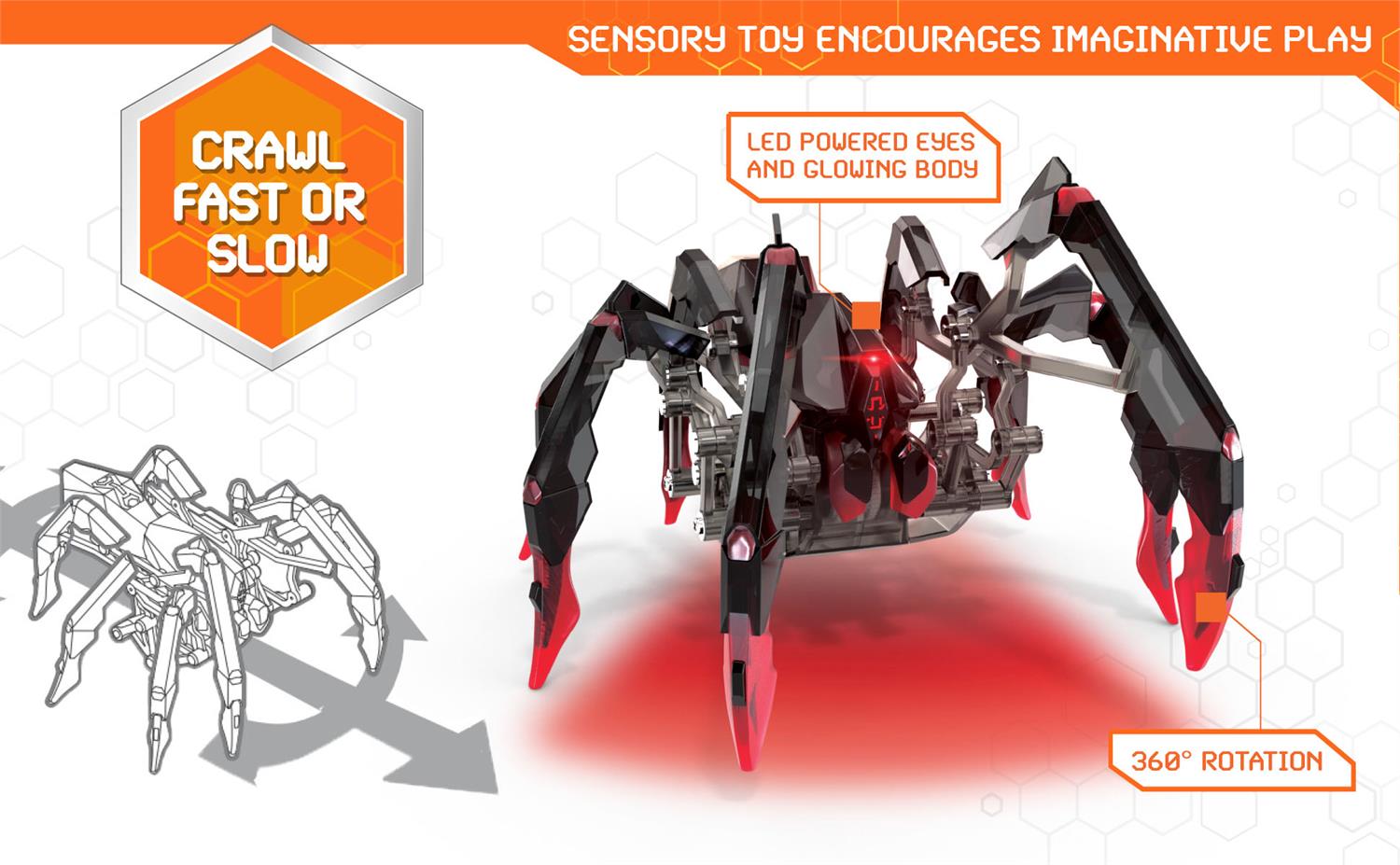 Hex Bots Remote Control Tarantula ⋆ Time Machine Hobby