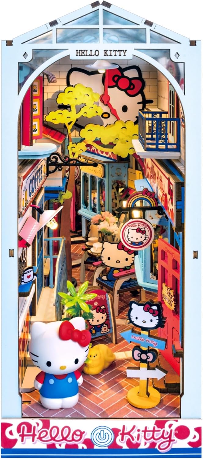 Hello Kitty Square Book Nook Kit ⋆ Time Machine Hobby